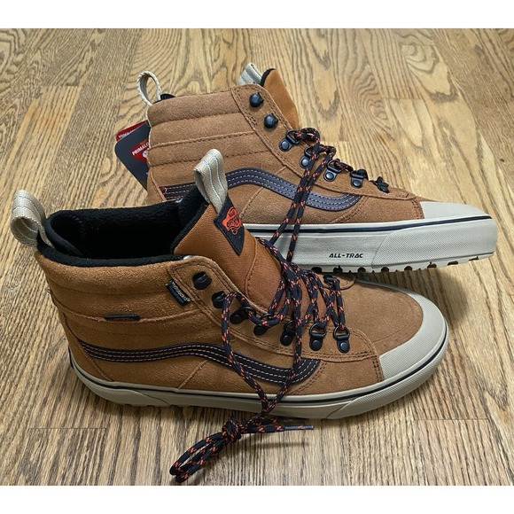 Vans | Shoes | Vans Sk8hi Mte Alltrac Brown Suede Boots Hydroguard ...
